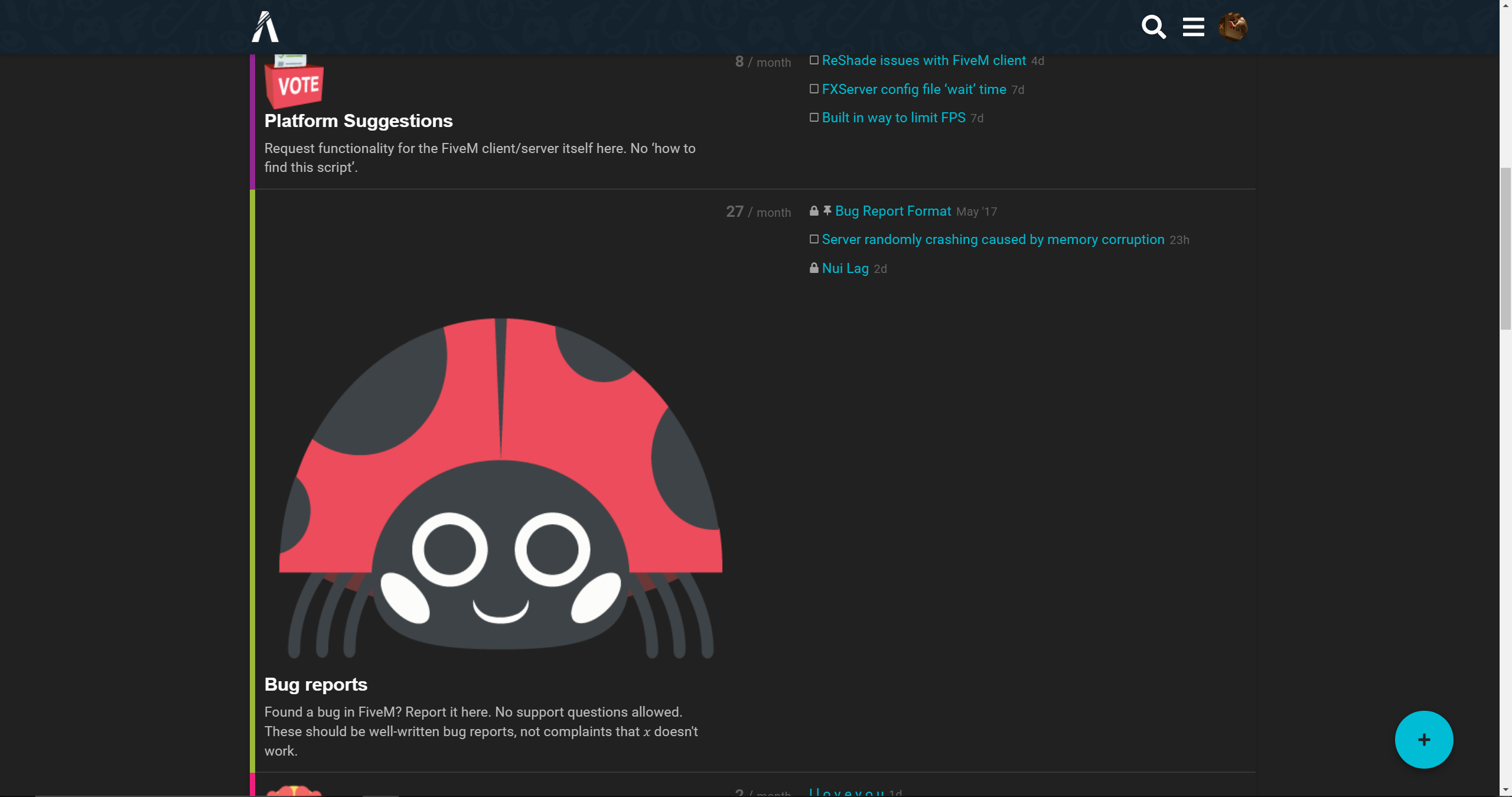 Bug Category Emoji Large on 2560x1440 resolution - Bug Reports - Cfx.re ...