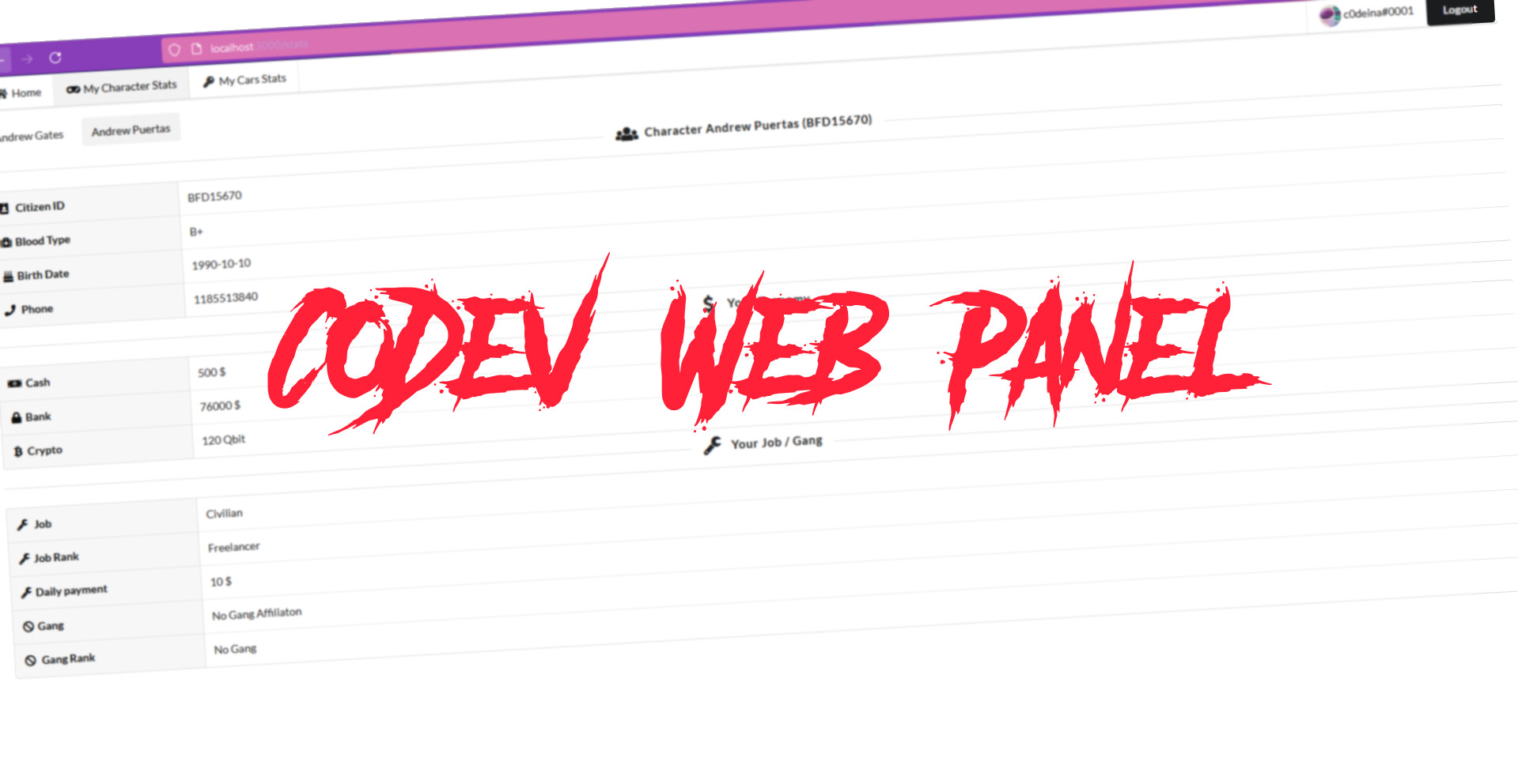 [PAID] [QB] Web Panel - A User Dashboard for your server + Whitelist ...