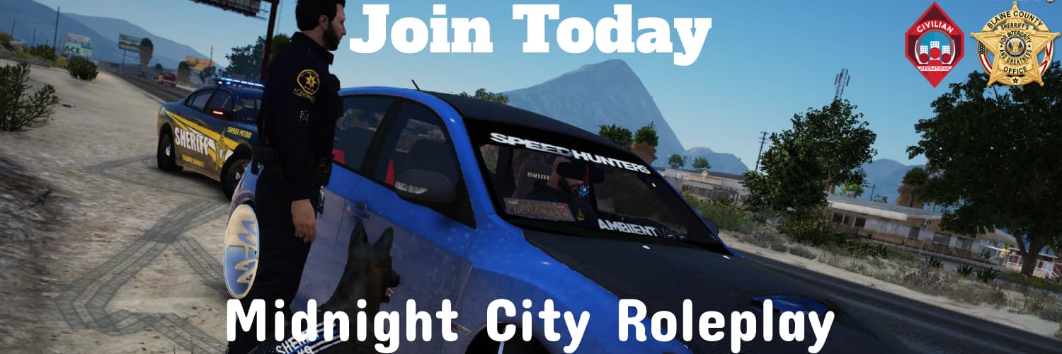 Midnight City Roleplay | Whitelisted | vMenu & Economy | Custom ...