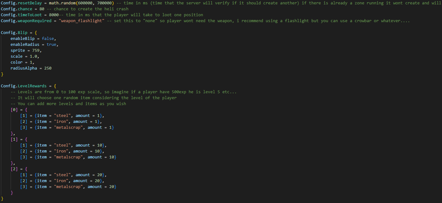 [QB/ESX] Helicopter Crash (EXP Level System, Many Features) | Lambra ...
