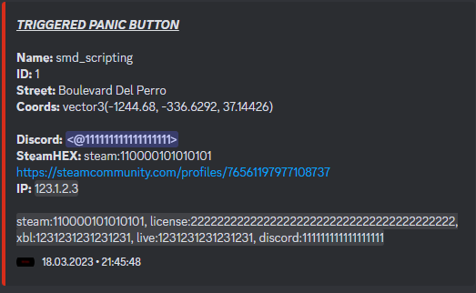 [ESX] [QBCore] [PAID] SMD_Panicbutton - FiveM Releases - Cfx.re Community