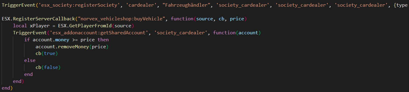 Need help :D Addonaccount doesnt work properly - ES/ESX - Cfx.re Community