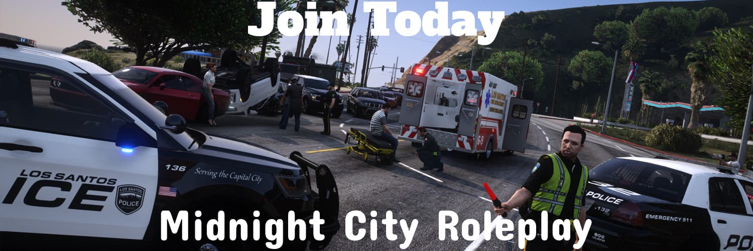 Midnight City Roleplay | Whitelisted | vMenu & Economy | Custom ...