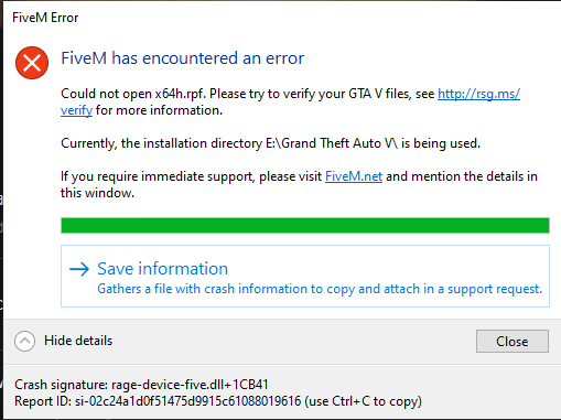 Getting this error does anyone know how to fix it? - FiveM Client ...