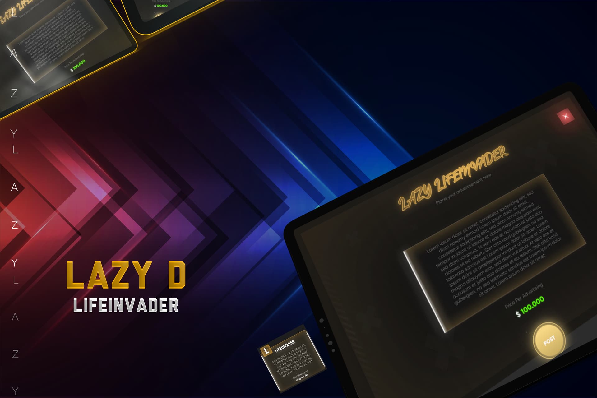 [ESX]Lazy D-Lifeinvader + Lazy Notify - FiveM Releases - Cfx.re Community