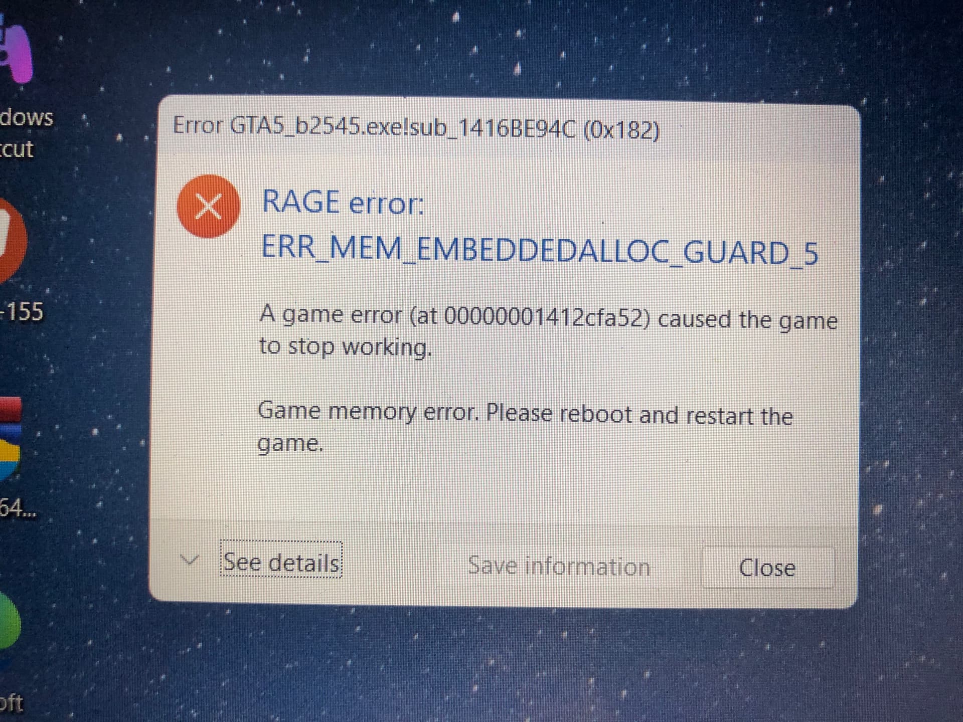 Crashing - FiveM Client Support - Cfx.re Community