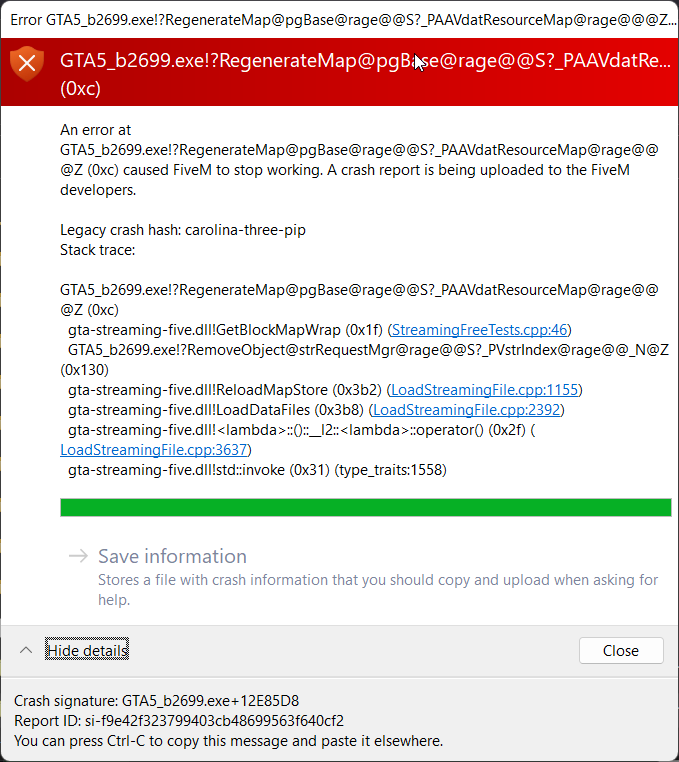Confusing behavior from corrupted streamed assets - FiveM Discussion - Cfx.re Community