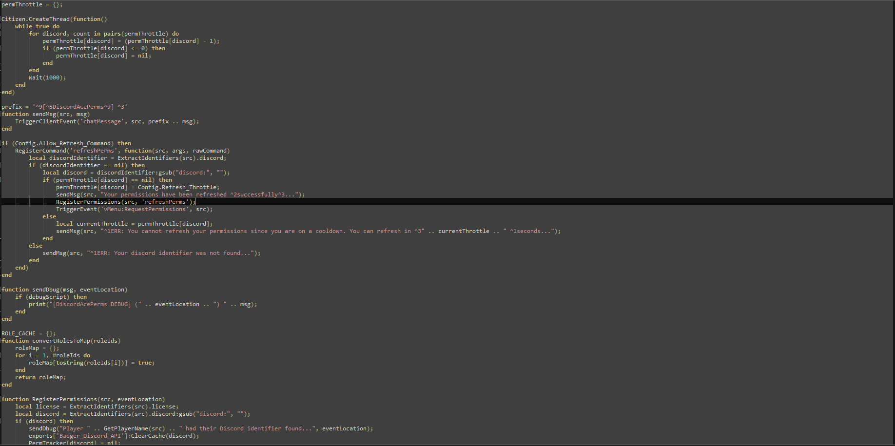 DiscordAcePerms Error - Resource Support - Cfx.re Community