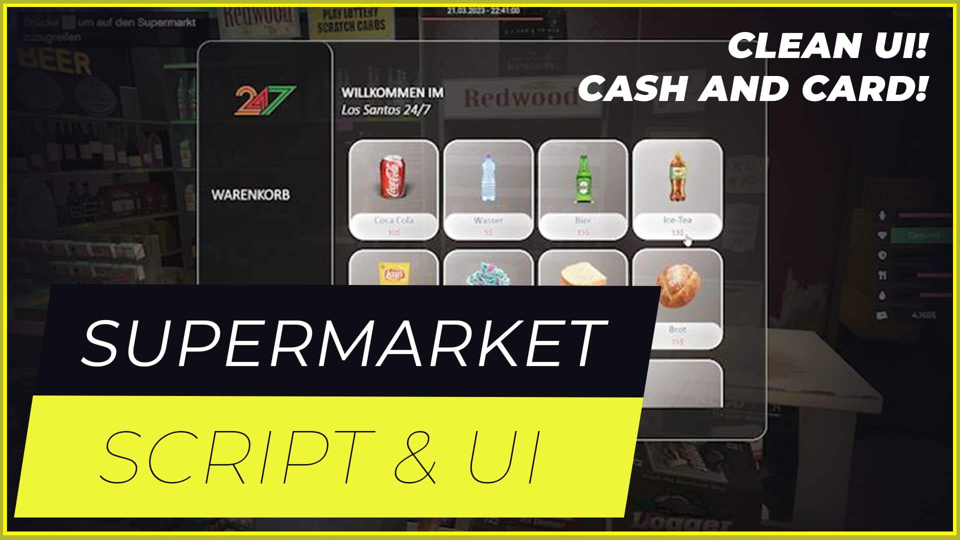 Supermarket Script | Modern Clean UI - FiveM Releases - Cfx.re Community Supermarket Script | Modern Clean UI - FiveM Releases - Cfx.re Community