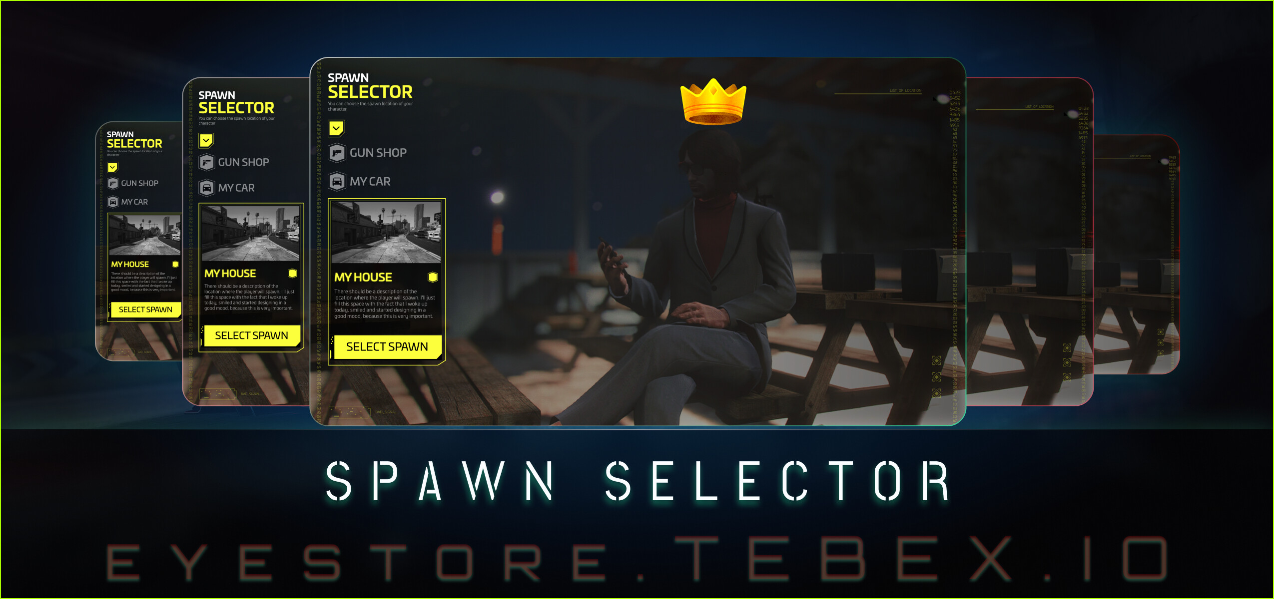 Cyberpunk Theme Spawn Selector - FiveM Releases - Cfx.re Community