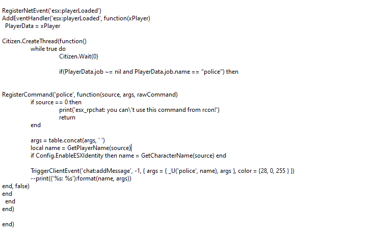Check work esx - Discussion - Cfx.re Community