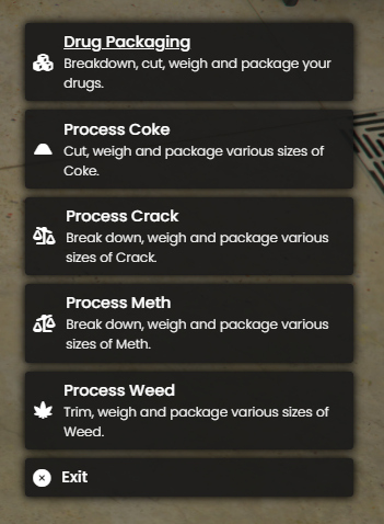 Advanced Drug Packaging | Cut, Weigh, Package | QBCORE | ESX - FiveM ...