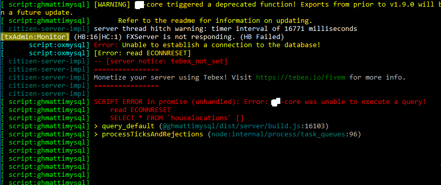 Ghmattimysql and OXmysql - Resource Support - Cfx.re Community