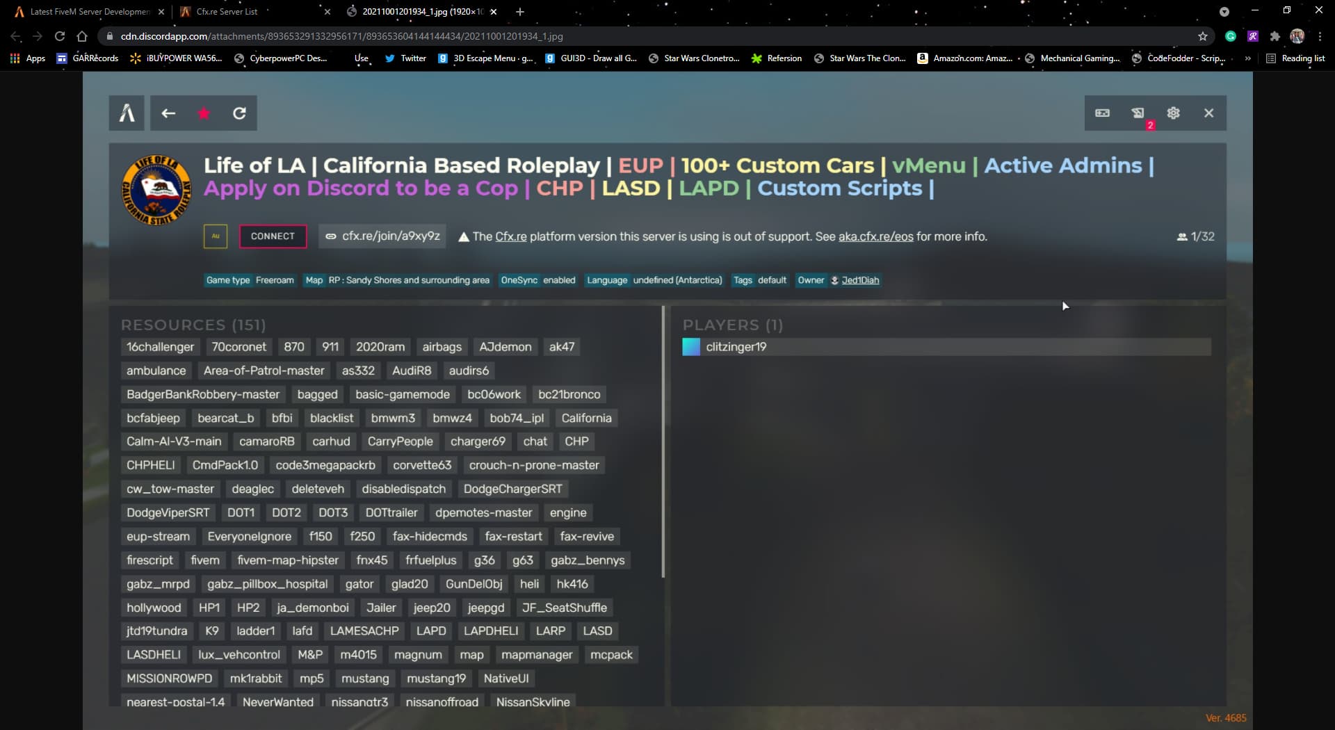 Server name is showing up as a different name from a different server ...