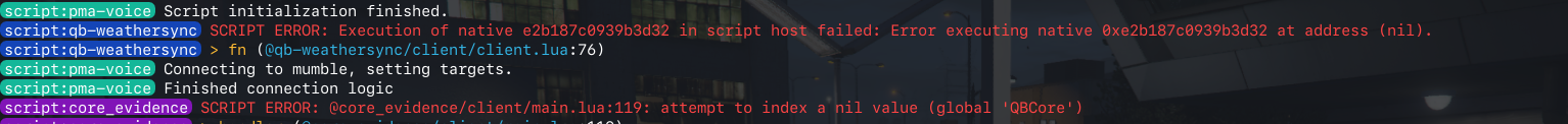 Attempt To Index A Nil Value Global Qbcore Page 3 Qbcore Cfxre Community