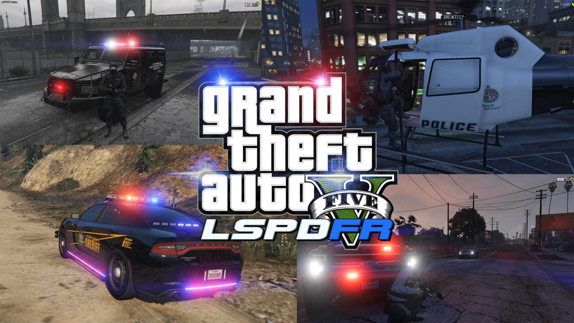 FivePD Roleplay | FivePD Callouts Traffic stops ALPR BackUp System ...