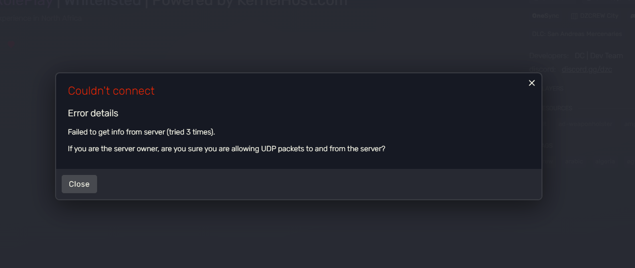 What APIs to whitelist on UDP? - FiveM Discussion - Cfx.re Community