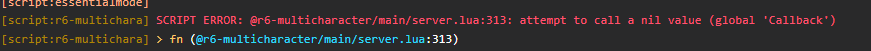 Attempt to call a nil value (global 'Callback') - ES/ESX - Cfx.re Community