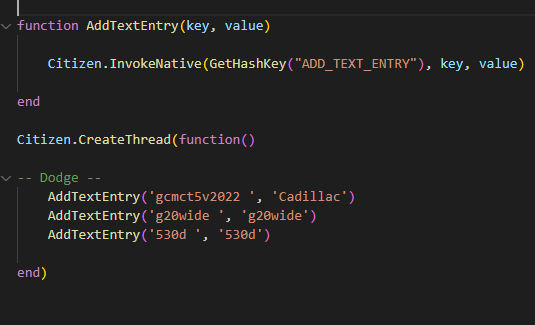 ADD-ON vehicle name NULL - Discussion - Cfx.re Community
