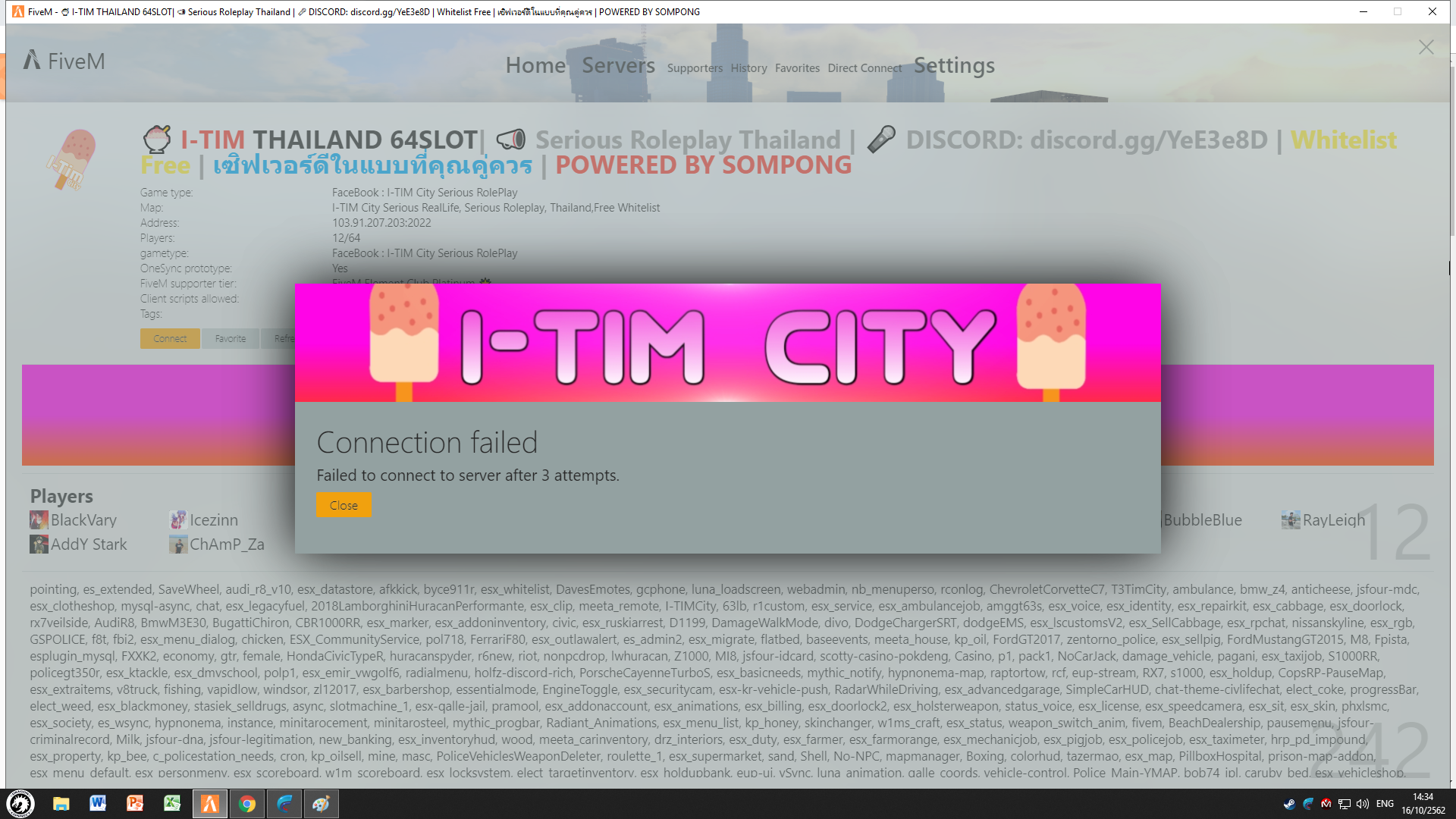 Connecting to server... (attempt 3) Failed - FiveM Client Support - Cfx ...