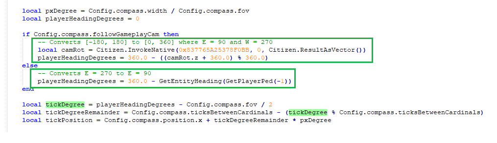 [Help] player heading value vs compass degree value not same ...