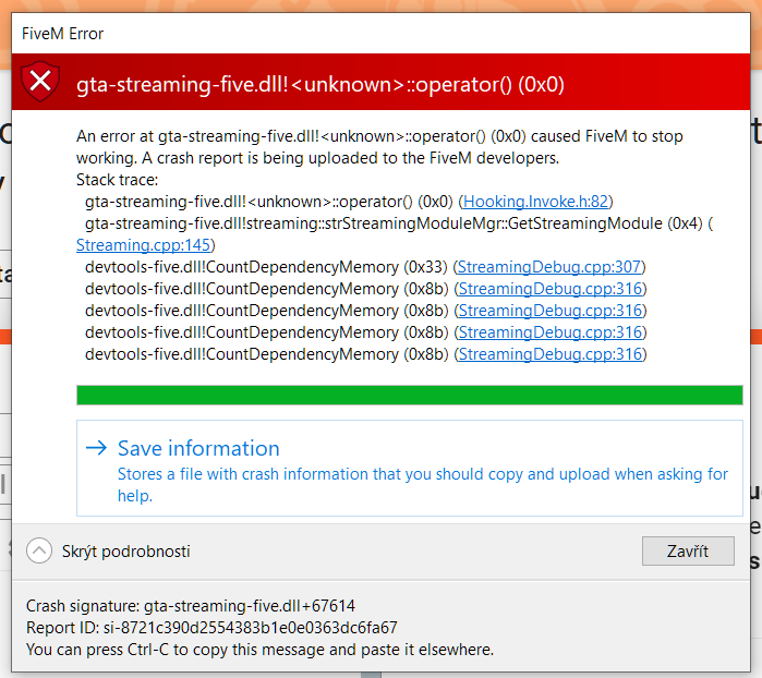 FiveM crash on Vehicle Spawn - FiveM Client Support - Cfx.re Community