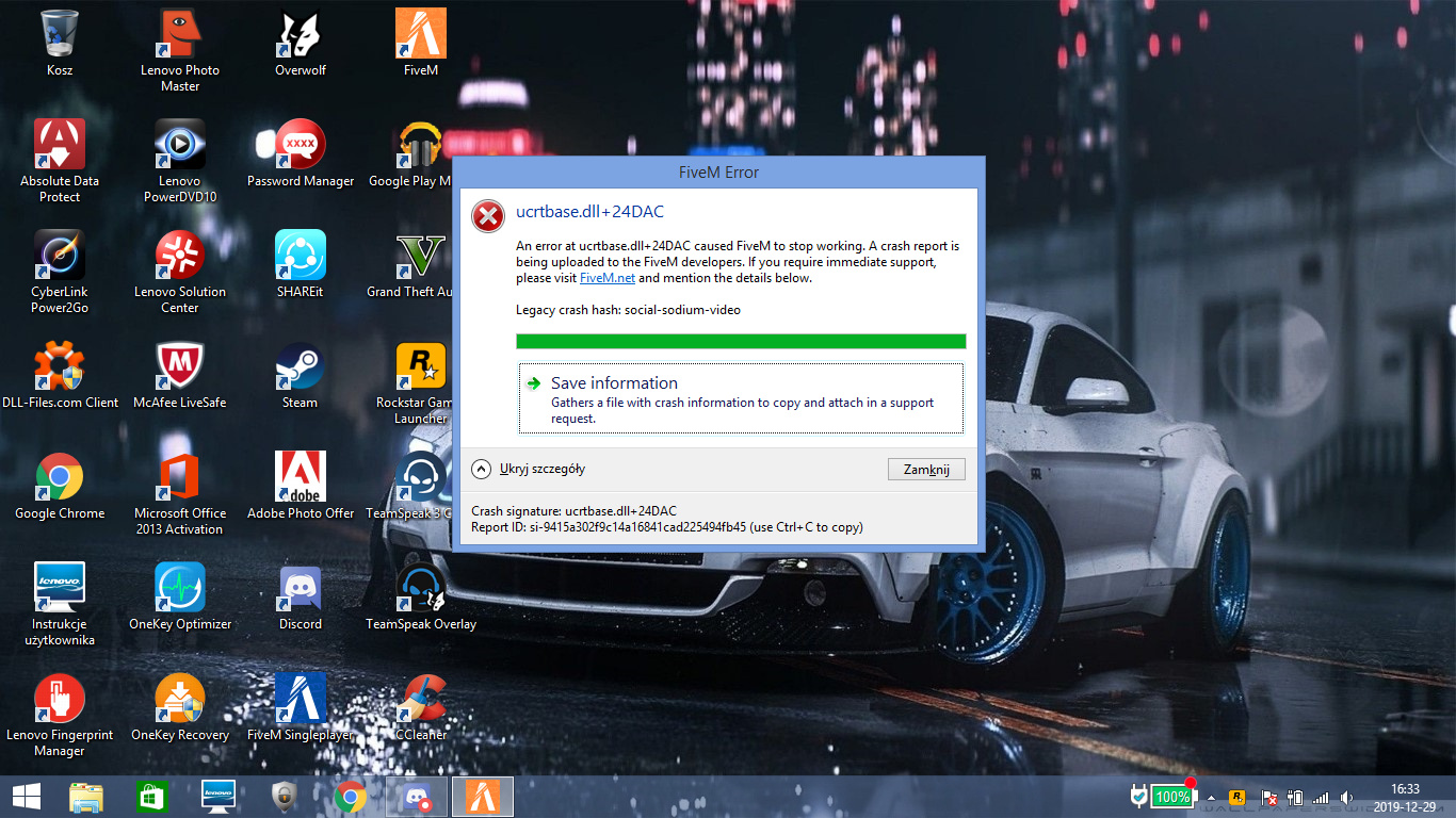 FiveM error: ucrtbase.dll+24DAC" after new update - FiveM Client ...