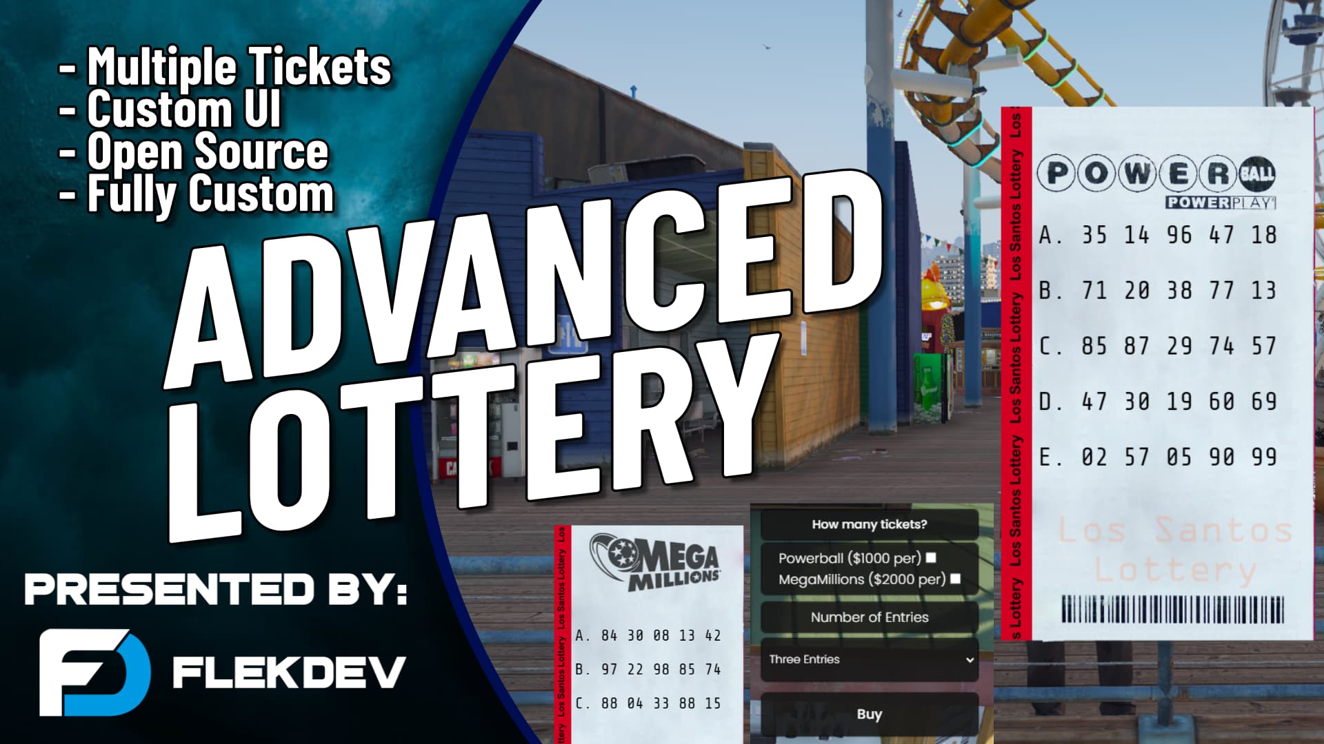 [QBCORE] [PAID] Advanced Lottery System - FiveM Releases - Cfx.re Community