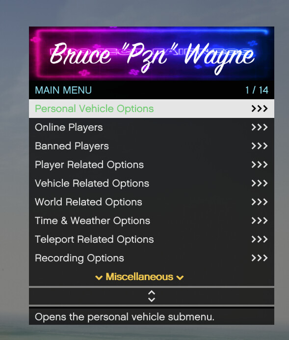 PF-vMenu (an updated/enhanced vMenu) - Page 4 - FiveM Releases - Cfx.re Community