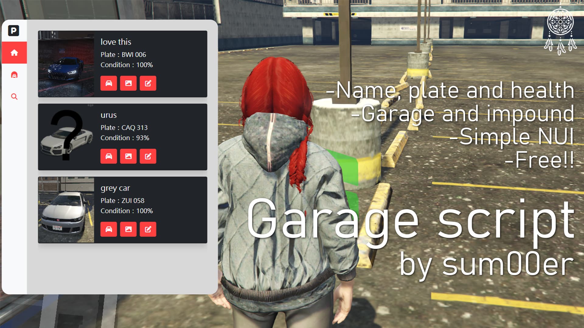 [ESX] [Free] Garage with simple NUI - FiveM Releases - Cfx.re Community