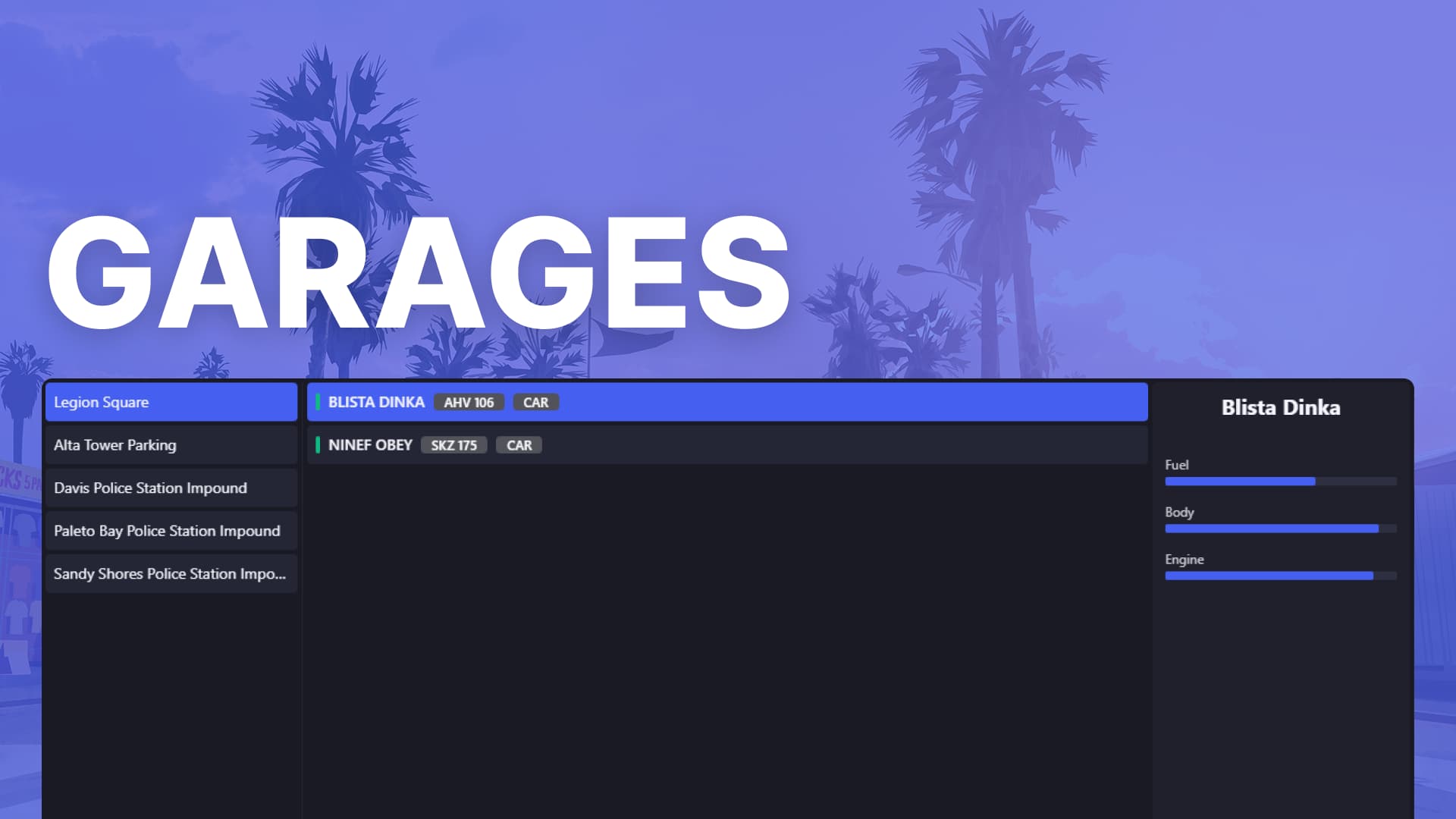 [Free Release][ESX] Garages - FiveM Releases - Cfx.re Community