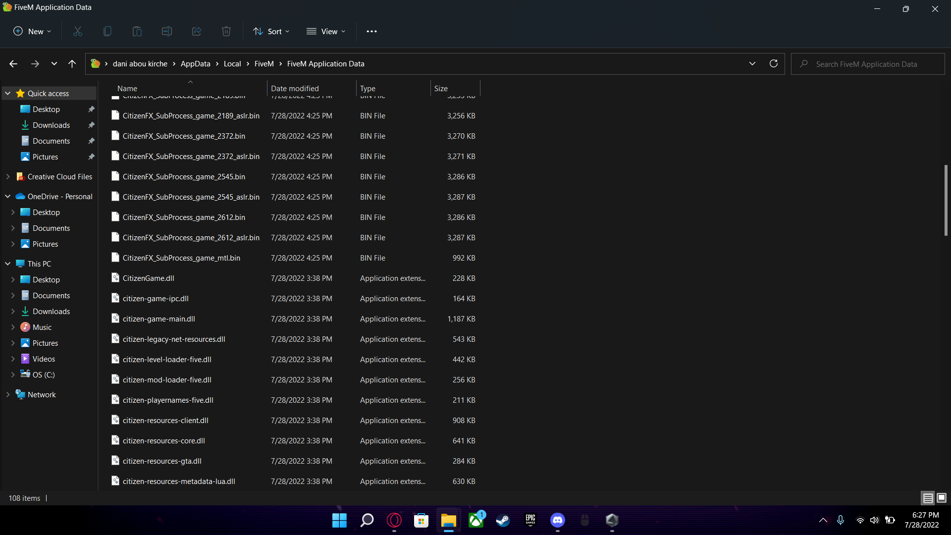 FiveM is open but i cant see it/ sometime i get an error message ...