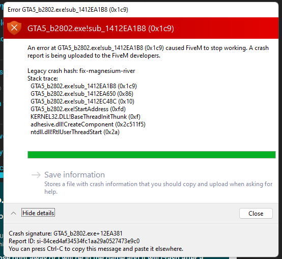 FiveM keeps crashing randomly - FiveM Client Support - Cfx.re Community FiveM keeps crashing randomly - FiveM Client Support - Cfx.re Community