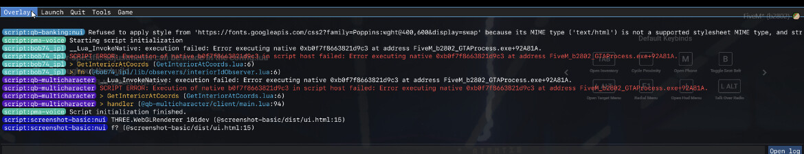 FiveM Error - FiveM Client Support - Cfx.re Community
