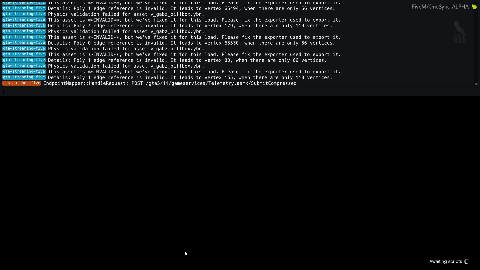 Error loading screen - FiveM Client Support - Cfx.re Community