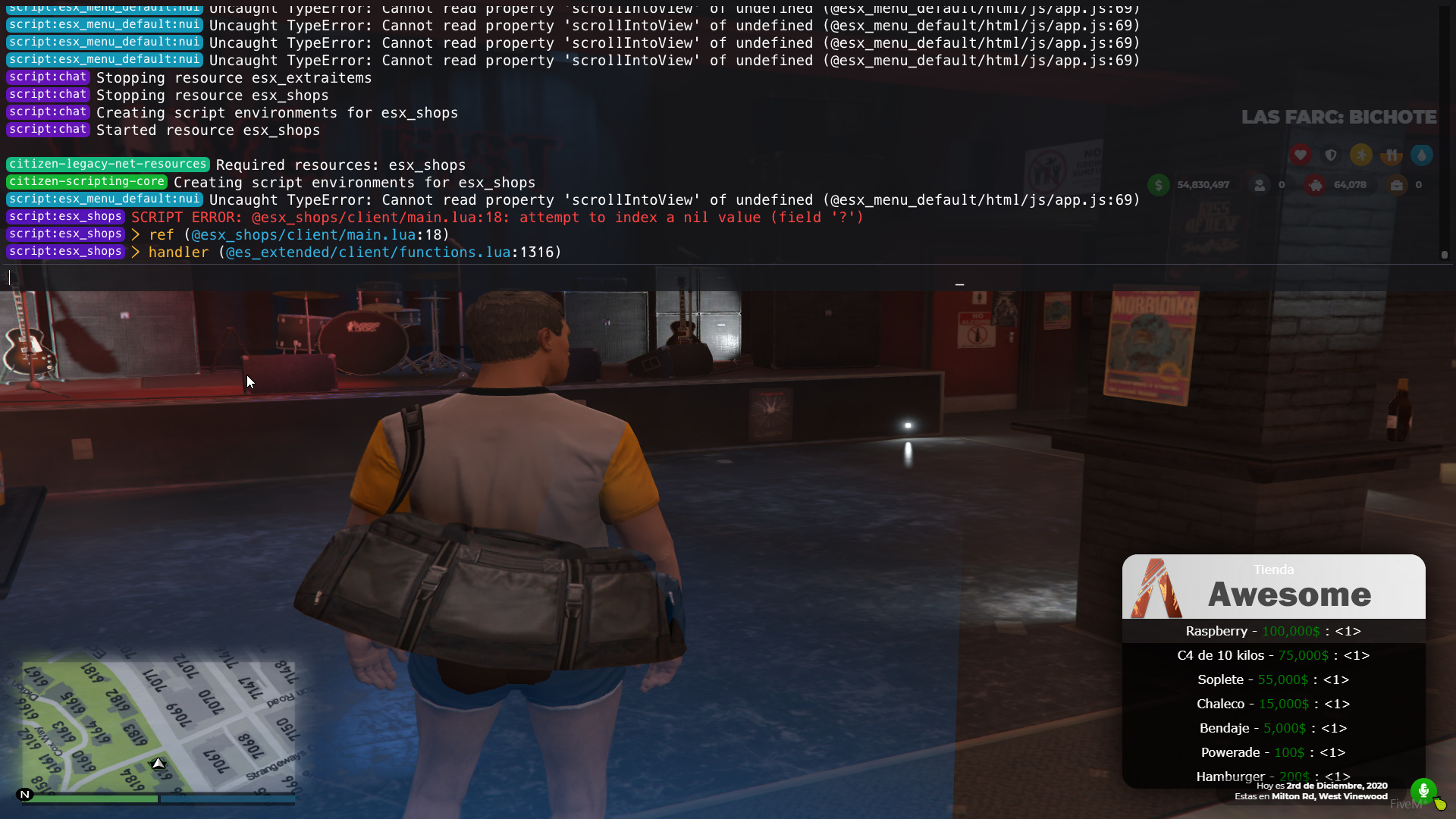 ESX Shops script error - ES/ESX - Cfx.re Community
