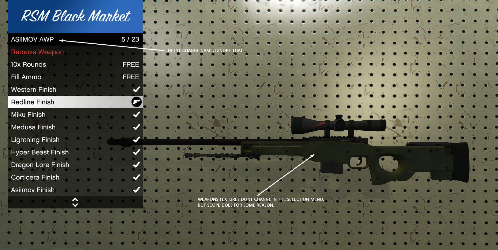 [HOW-TO] Stream Texture Variants For Weapons & Components - Modding Tutorials - Cfx.re Community