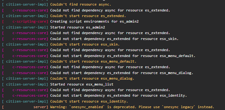 Please help - ES/ESX - Cfx.re Community