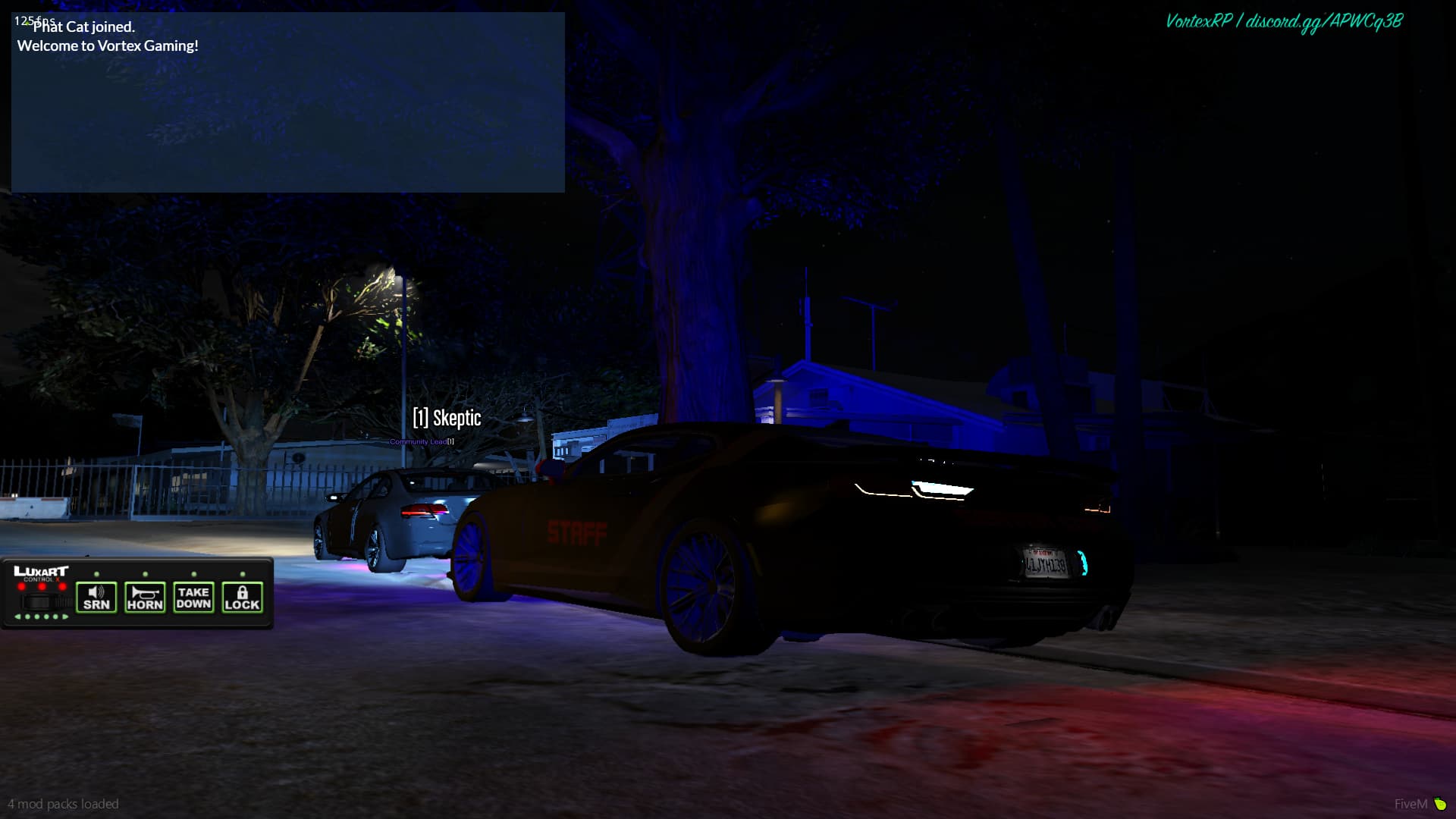 Vortex Roleplay | New | Need Staff | 50+ Custom Cars | Optimized ...