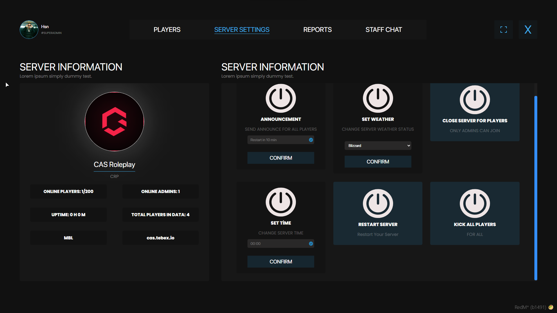 [RSG AVAILABLE & VORP] Code After S*x Advanced Admin Menu V2 (Discord Perms, Commands, Reports ...