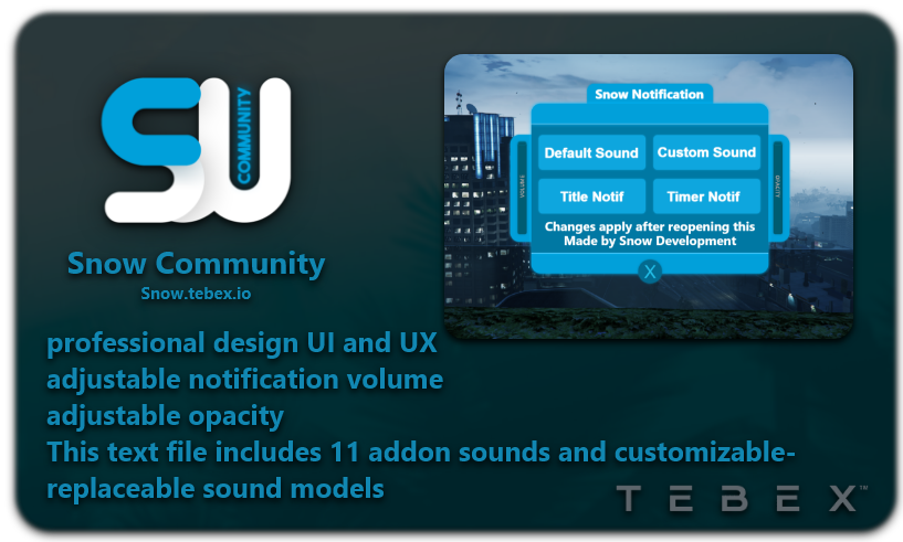 Snow Notification [PAID] - FiveM Releases - Cfx.re Community
