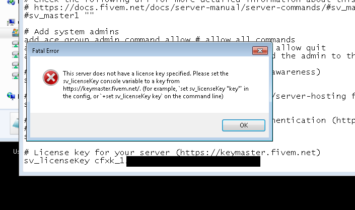 "this server does not have a license key specified" - Server Support - Cfx.re Community