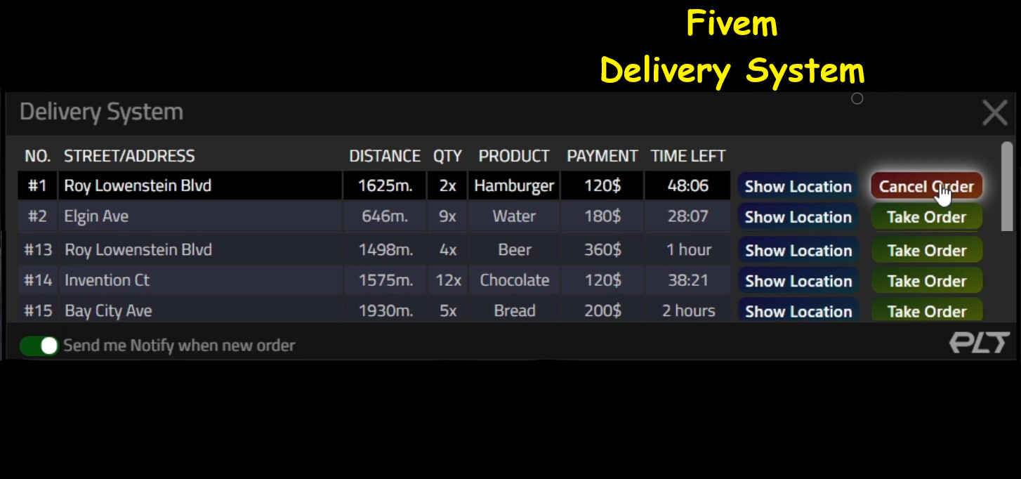 [FREE] Delivery System - FiveM Releases - Cfx.re Community