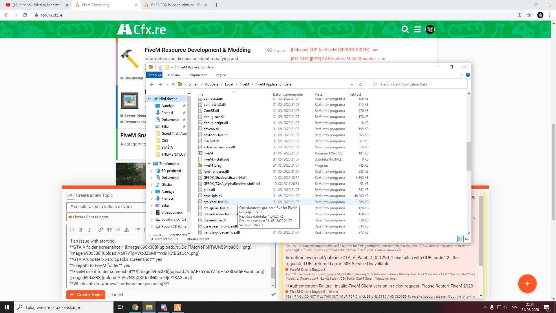 R* sc sdk failed to initialize fivem - FiveM Client Support - Cfx.re Community
