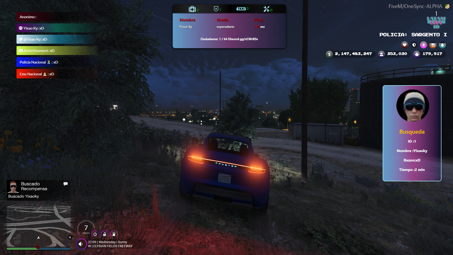 [RELEASE] [ESX] esx-wanted - FiveM Releases - Cfx.re Community