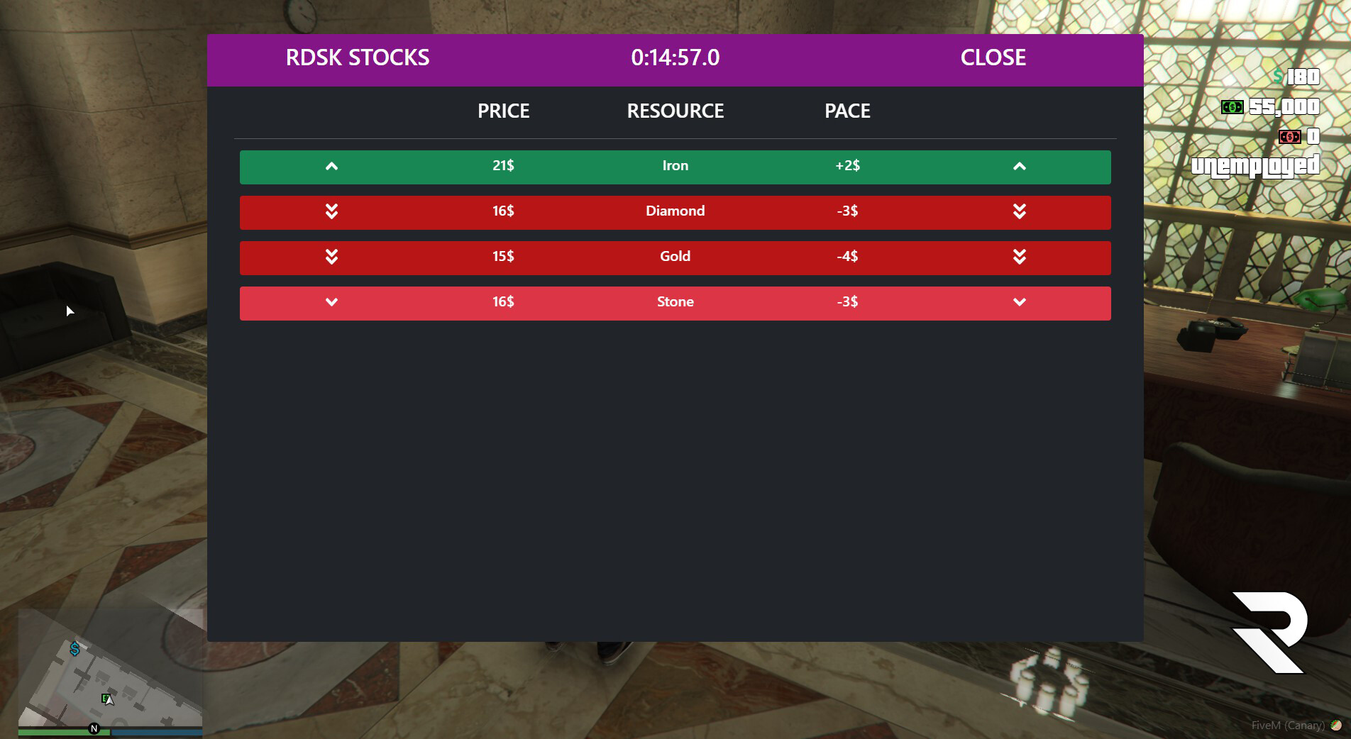 Rdsk Stocks - System with range value - FiveM Releases - Cfx.re Community