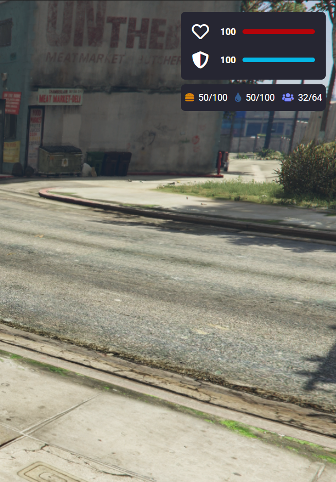 [Release][Free][ESX] H-HUD New Modern and Responsive Status Display ...