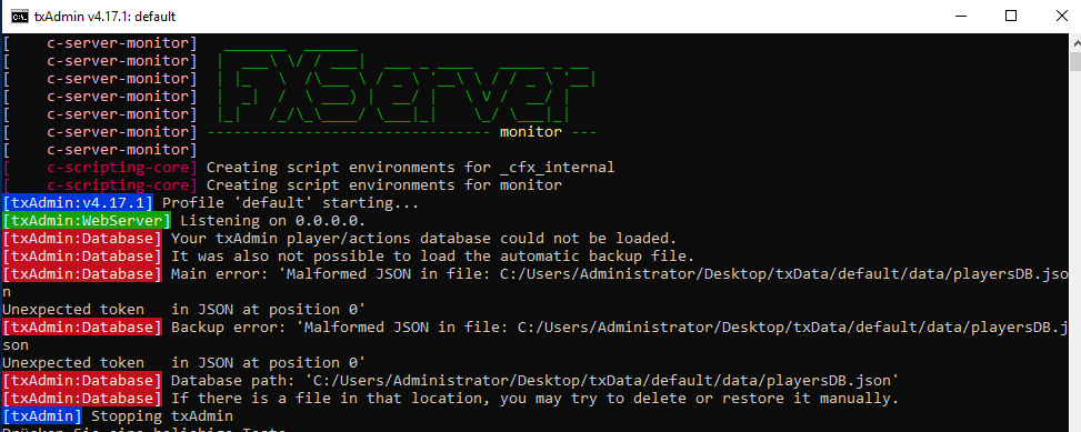 Server startup error - Server Discussion - Cfx.re Community Server startup error - Server Discussion - Cfx.re Community