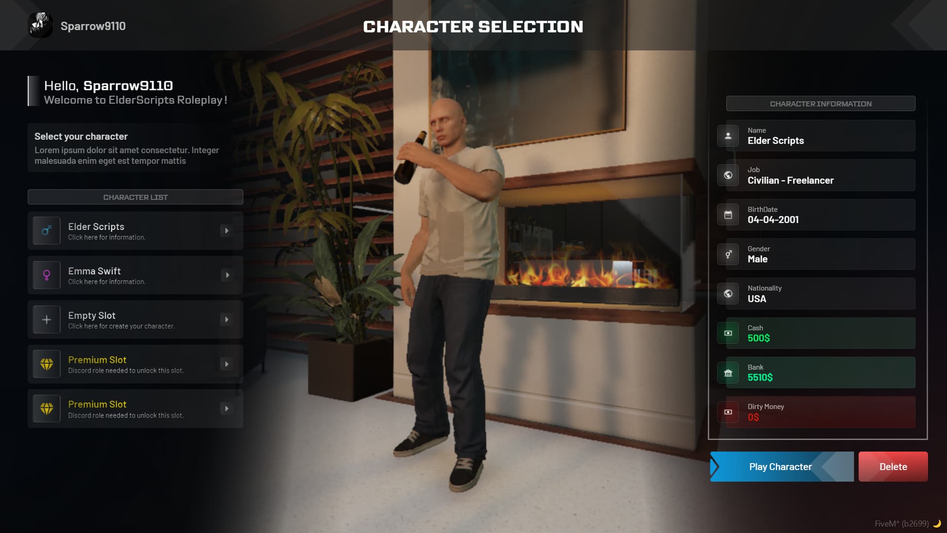 Elder_multicharacter - advanced multicharacter with discord slots ...