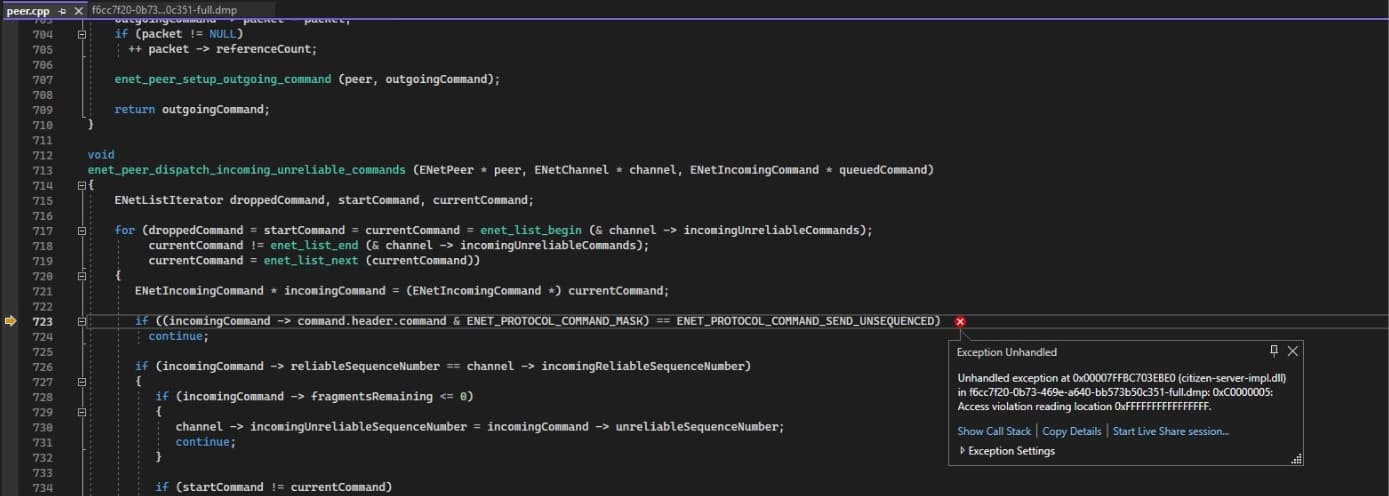 Server Crash Cause Access Violation Reading Location Server Discussion Cfx Re Community